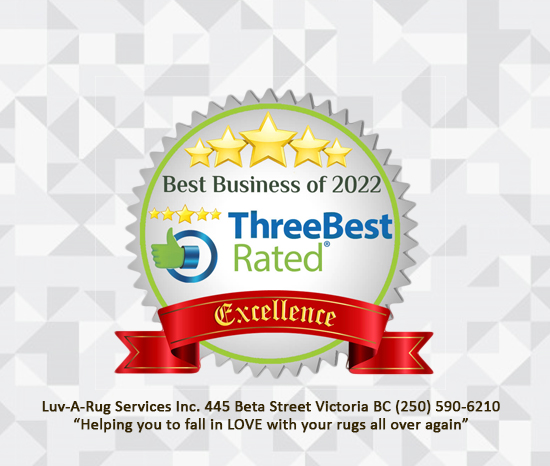 Luv-A-Rug wins their 8th consecutive ThreeBestRated® award
